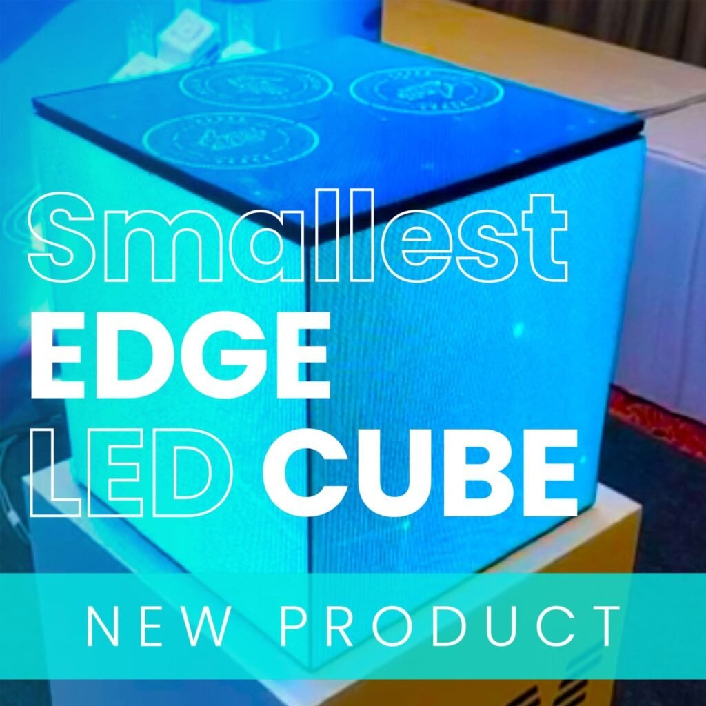 EDGE LED Cubes | 90° Edge LED Wall | EDGE Led Wall for Hire
